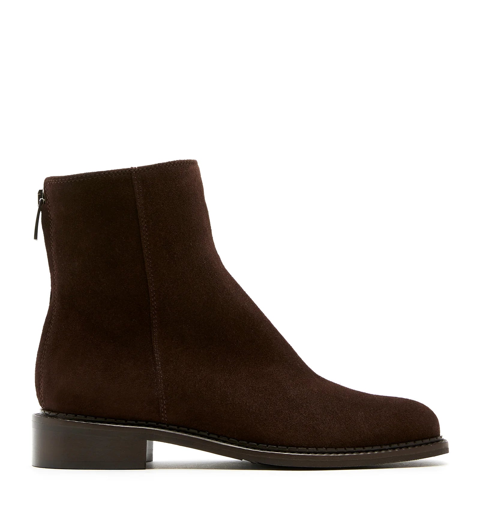 La Canadienne Selina Suede Bootie | Brunette – Paul Karaz Shoes